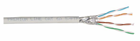 Premium-Line Installation Cable Category 6A S/FTP 600MHz