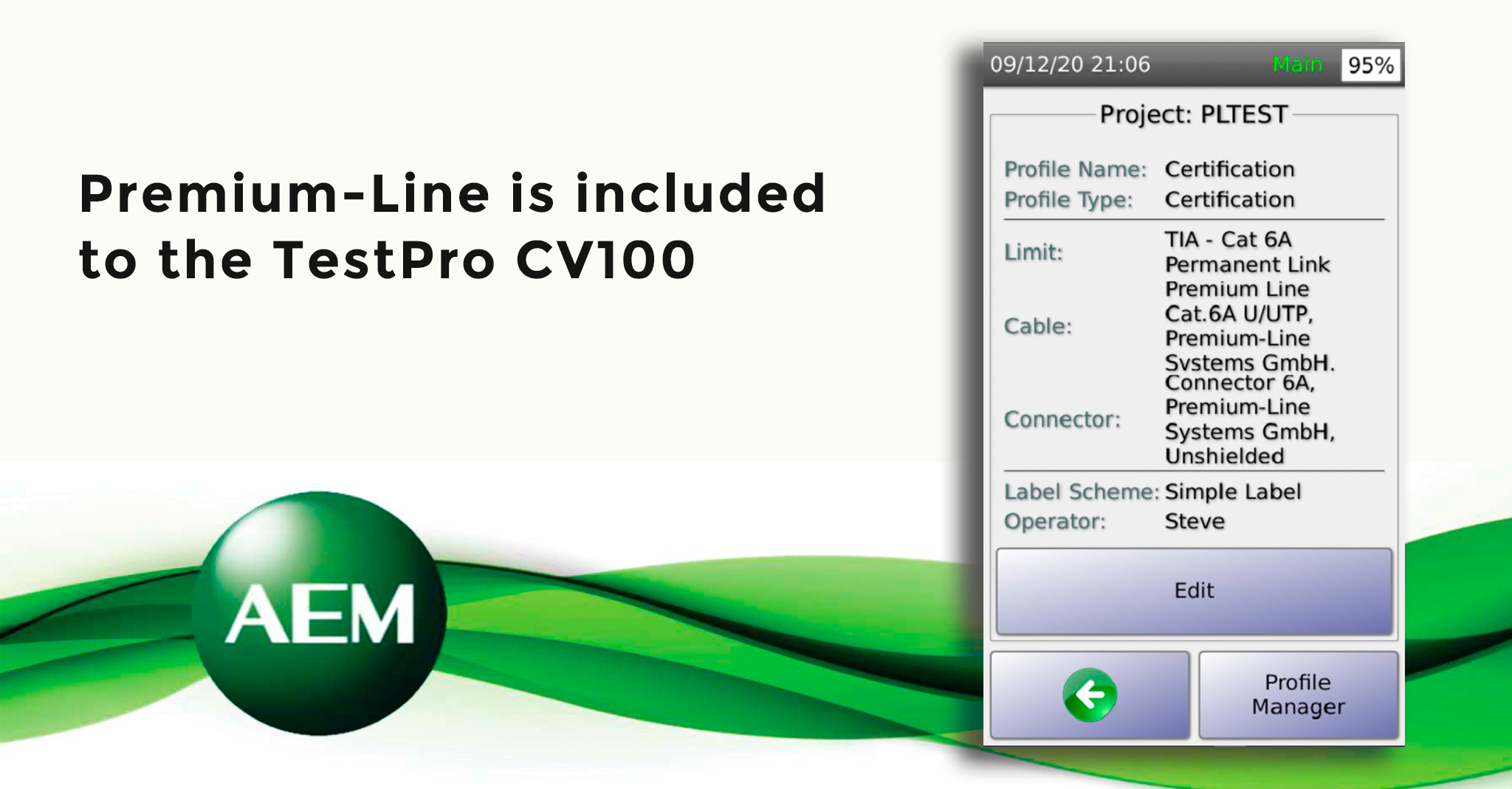 Cooperation with AEM: TestPro has accepted - Premium-Line