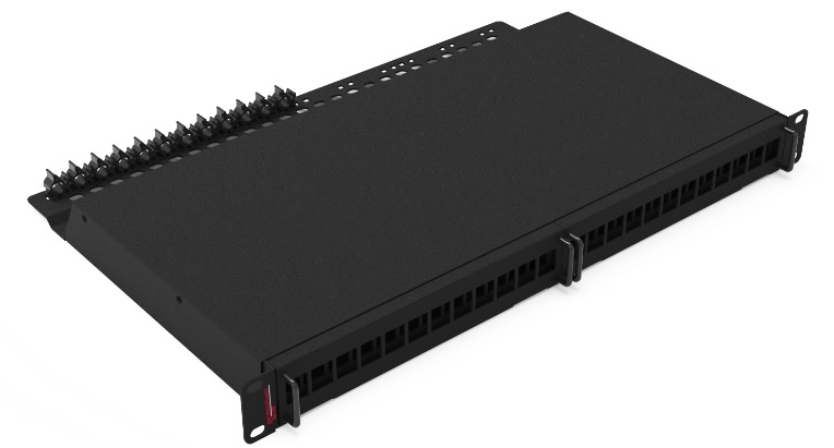 Premium-Line Hybrid Patch Panel (copper and fiber)