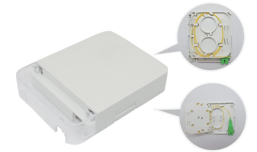 Premium-Line FTTH Distribution Box, 1port mini typeWall Box