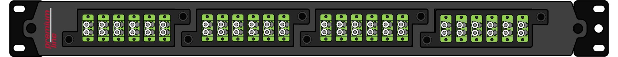 Premium-Line 19” Fiber Optic Patch Panel - Premium-Line