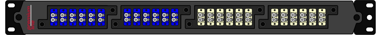 Premium-Line 19” Fiber Optic Patch Panel - Premium-Line