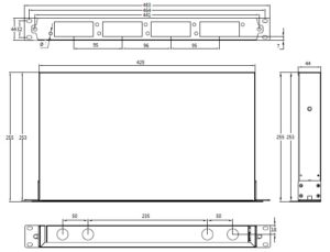 Premium-Line 19” Fiber Optic Patch Panel - Premium-Line